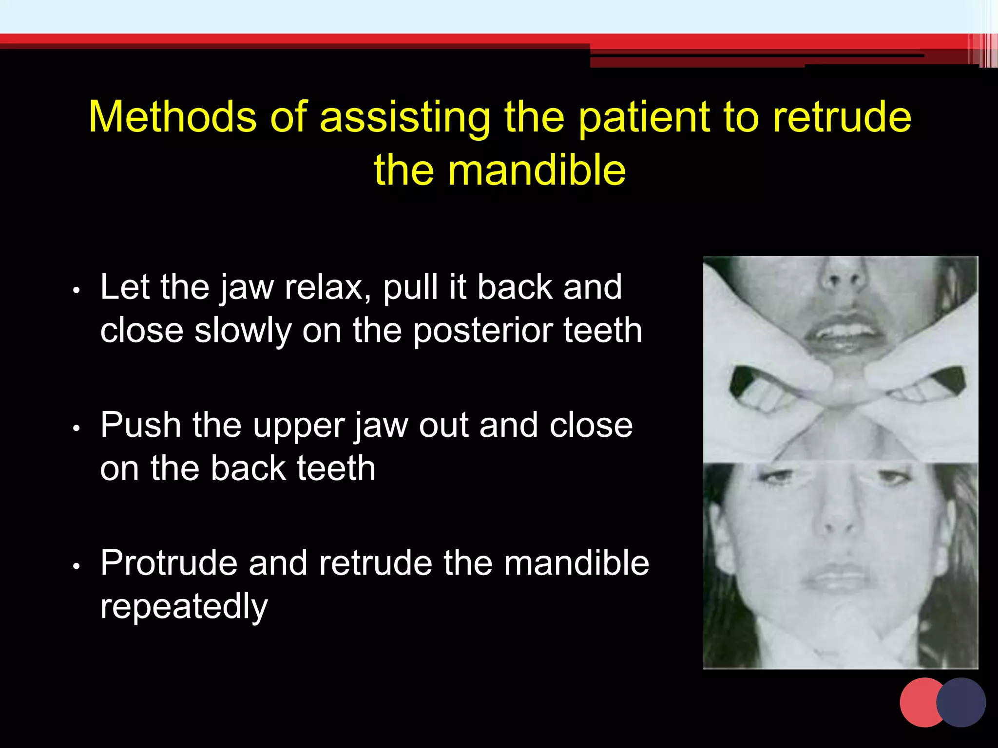 Horizontal jaw relation in complete denture | PPTX