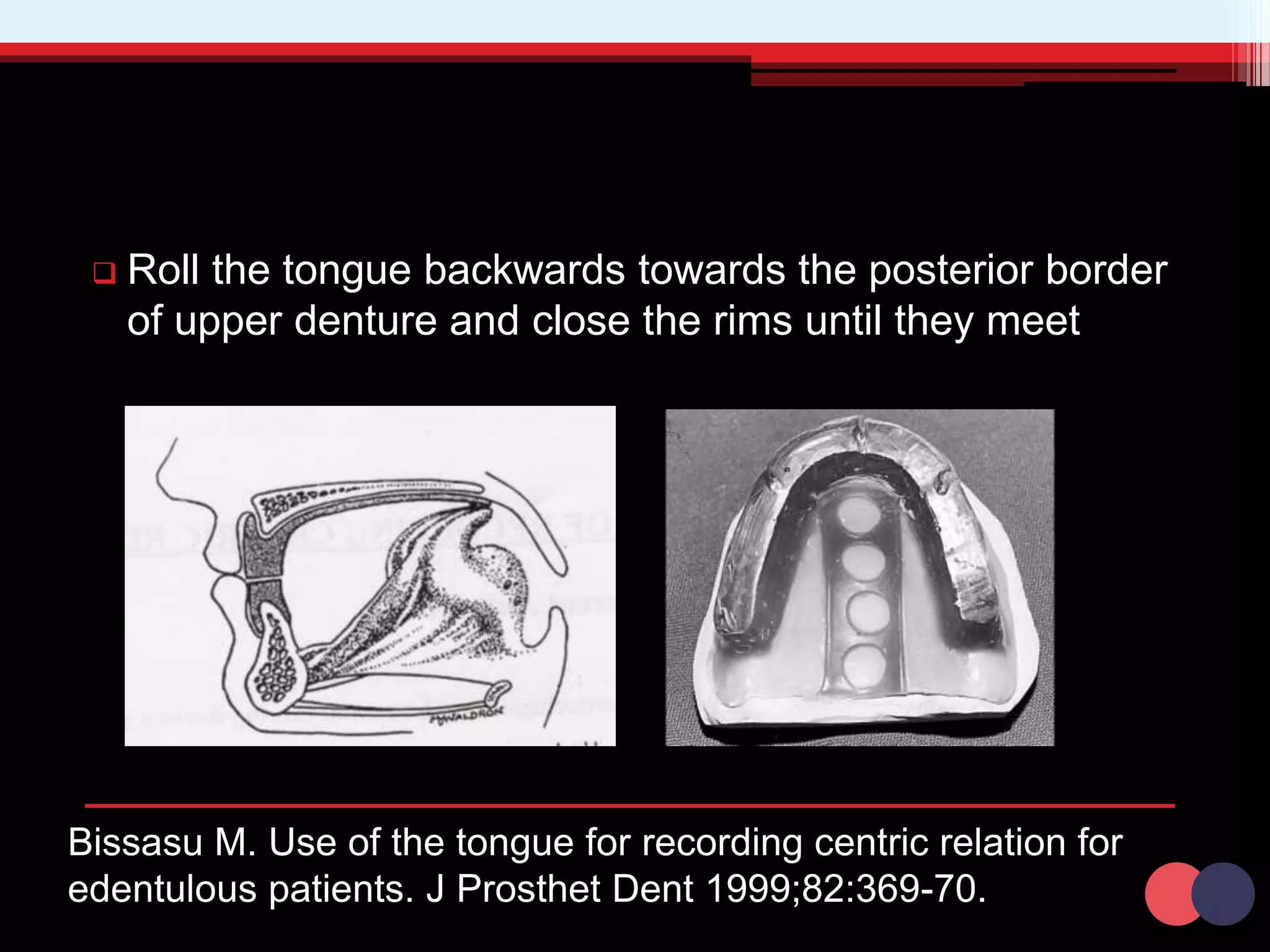Horizontal jaw relation in complete denture | PPTX