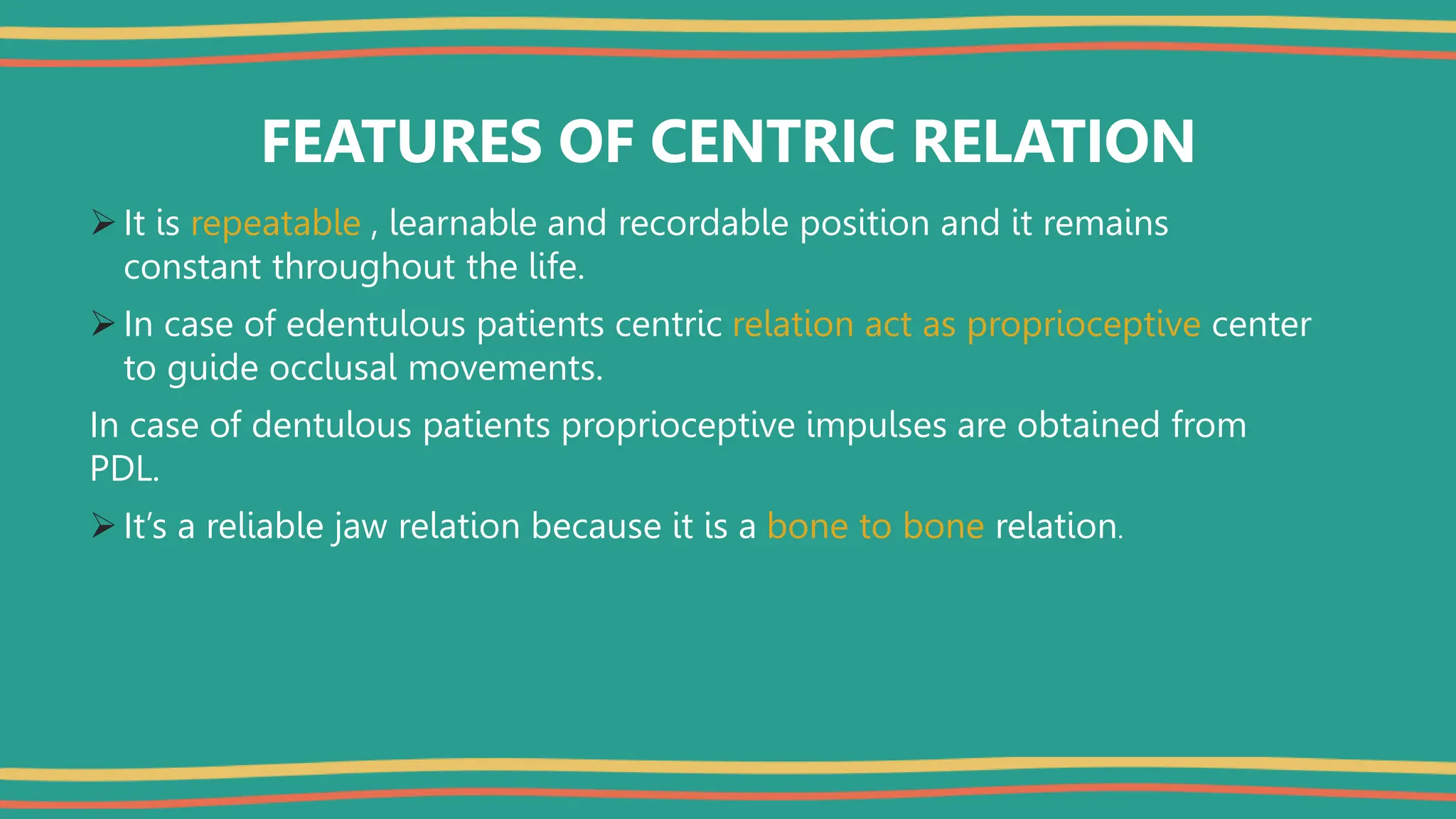 HORIZONTAL JAW RELATION - prosthodontics | PPTX