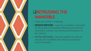 HORIZONTAL JAW RELATION - prosthodontics | PPTX
