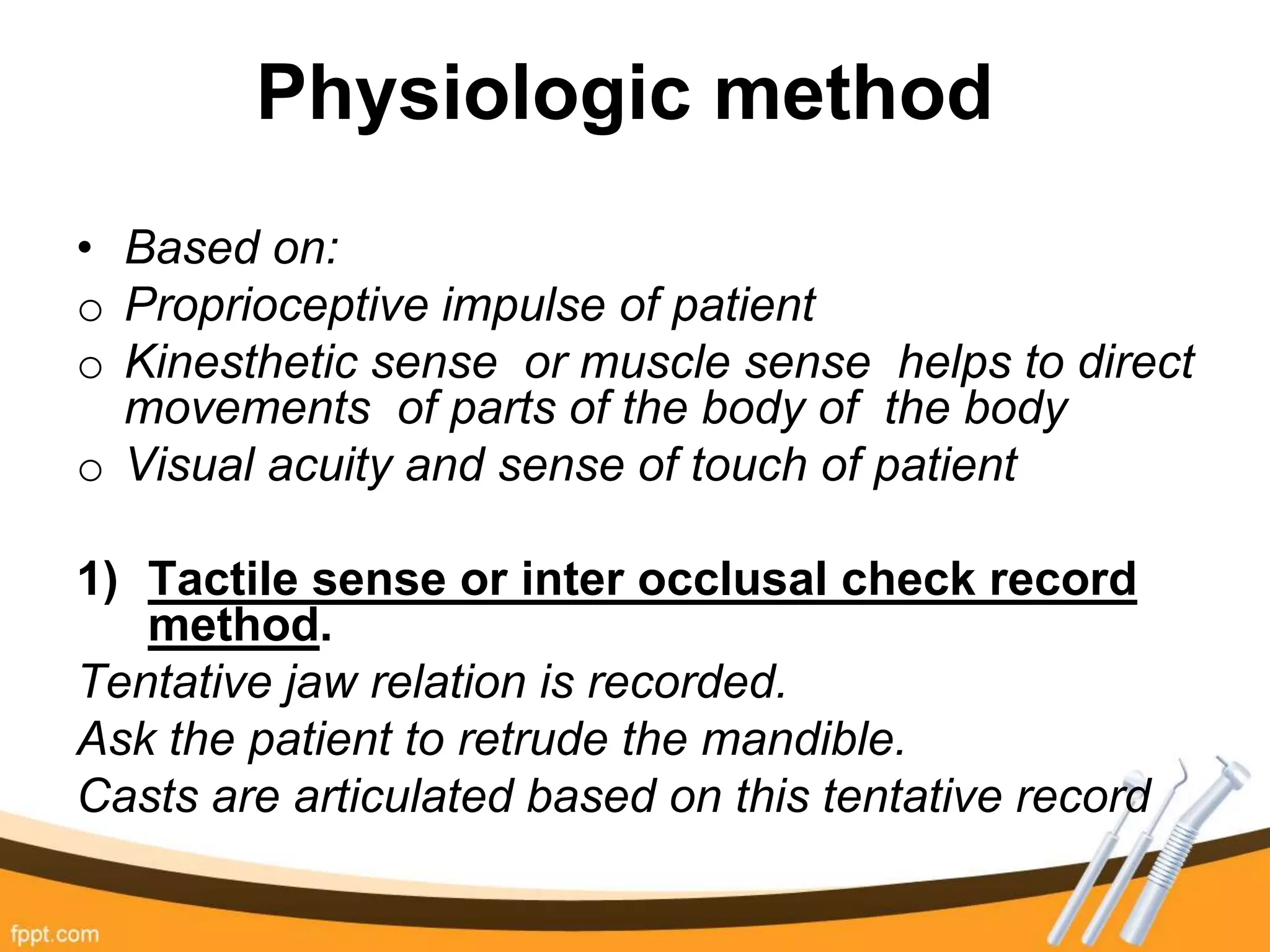 Horizontal jaw relation -prosthodontics | PPTX