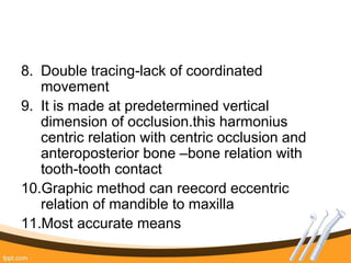 Horizontal jaw relation -prosthodontics | PPTX
