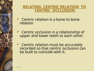 Horizontal Jaw Relation in complete denture | PPT