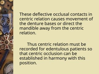 Horizontal Jaw Relation in complete denture | PPT