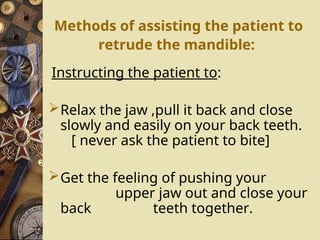 Horizontal Jaw Relation in complete denture | PPT