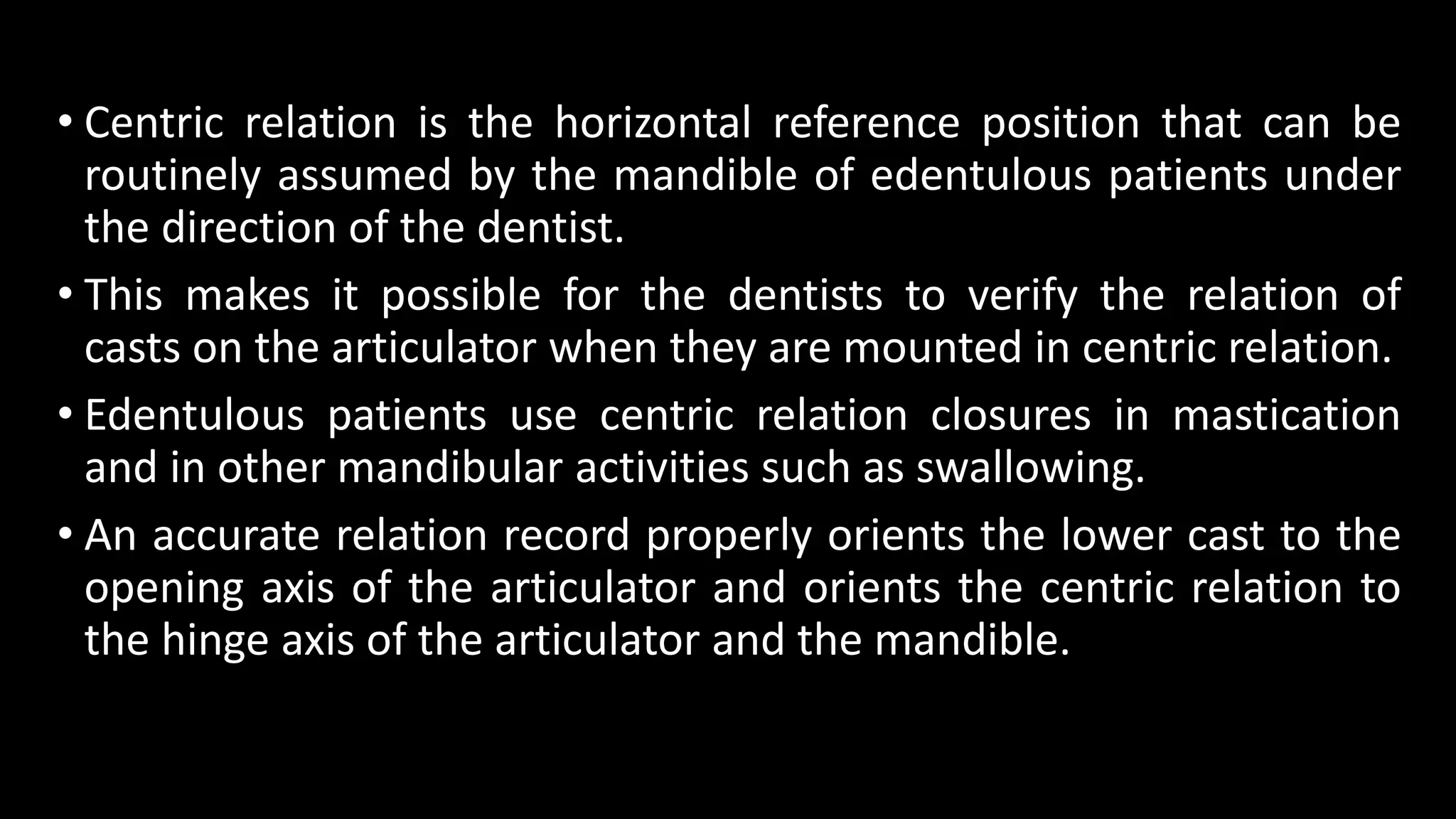 HORIZONTAL JAW RELATIONS - jaw relation pptx | PPTX