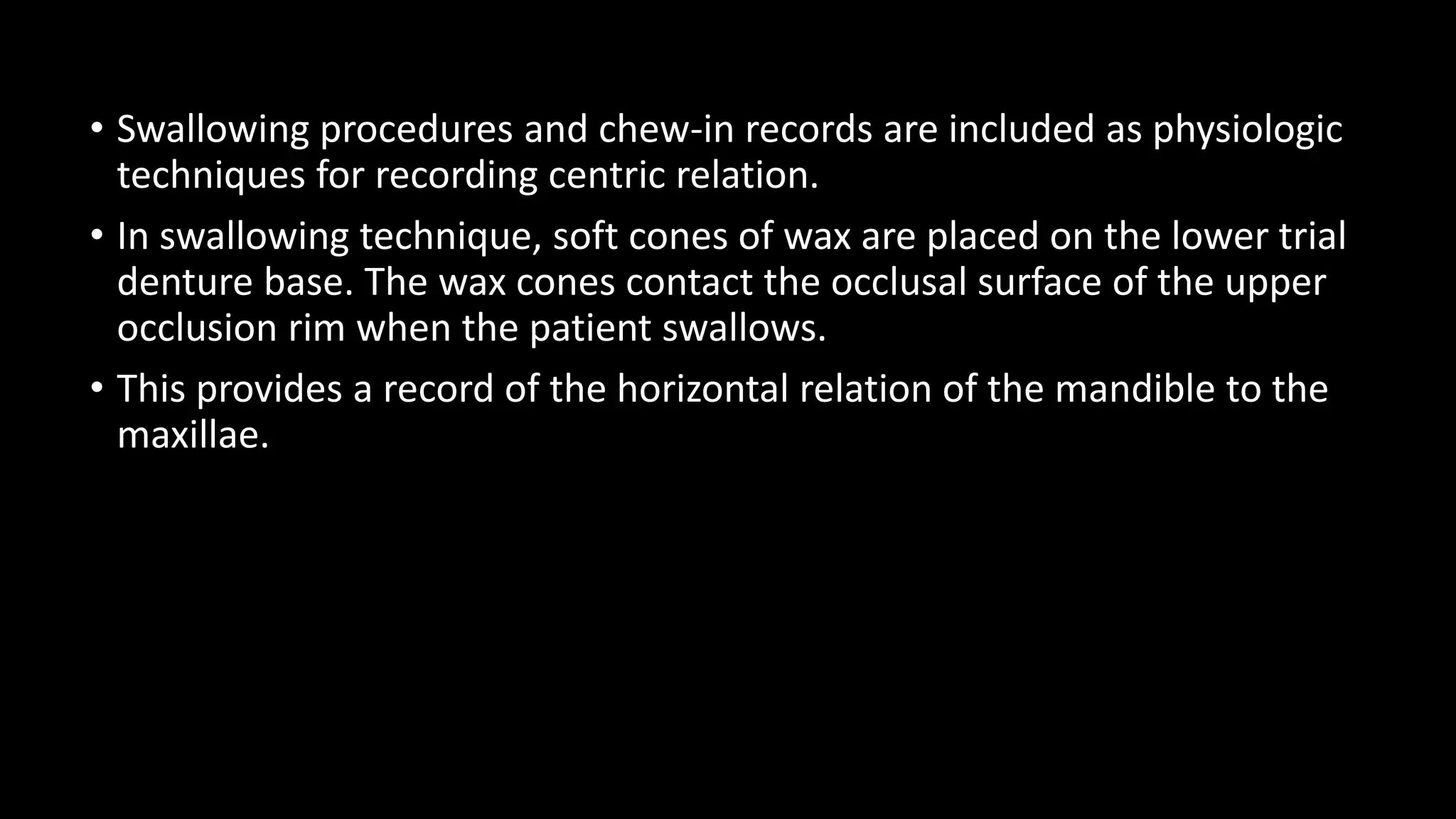 HORIZONTAL JAW RELATIONS - jaw relation pptx | PPTX