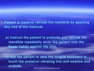 Horizontal jaw relations /certified fixed orthodontic courses by Indian ...
