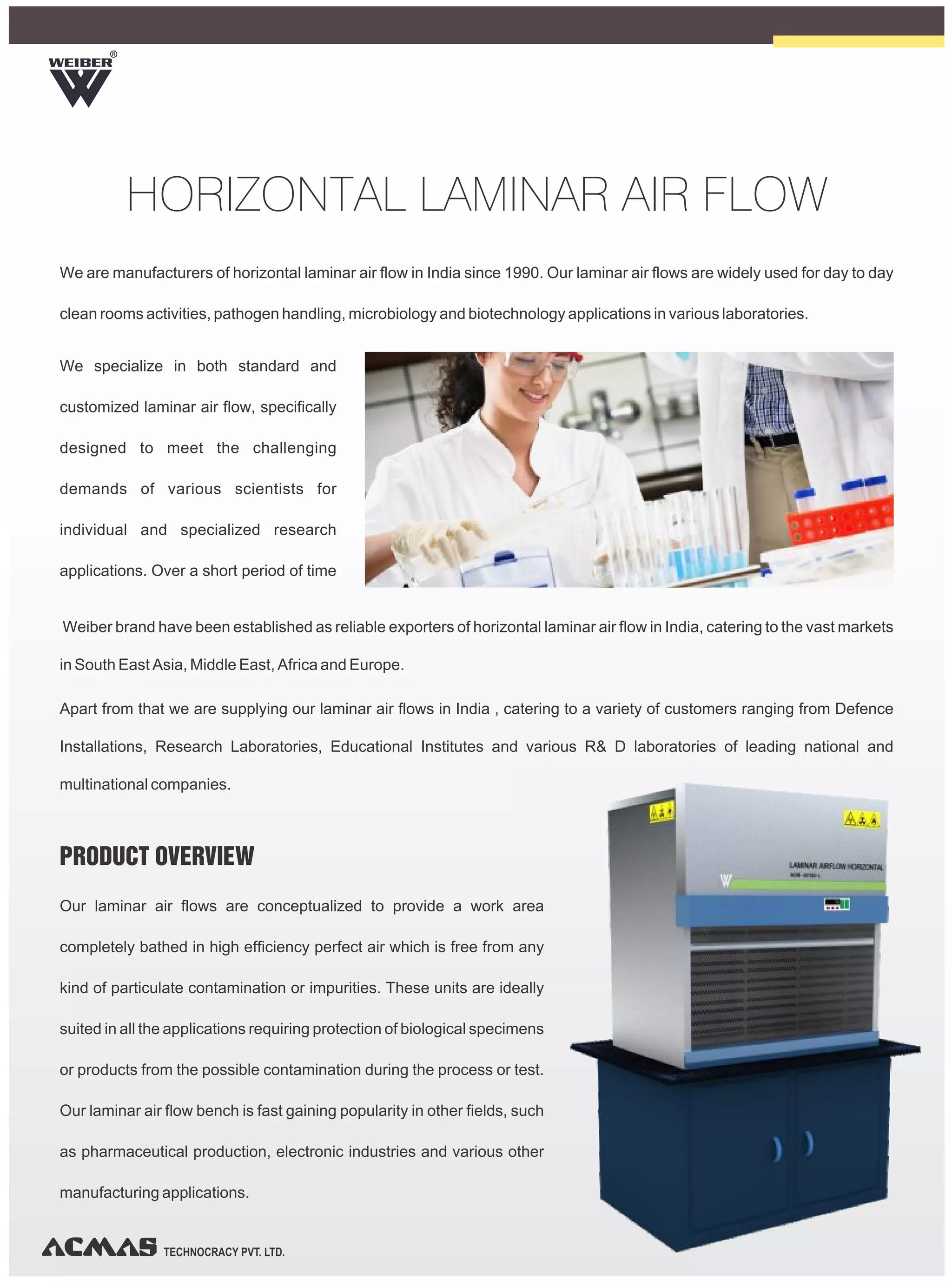 Horizontal laminar air flow | PDF