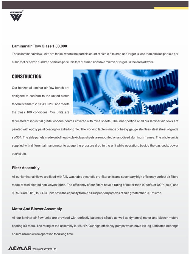 Horizontal laminar air flow | PDF