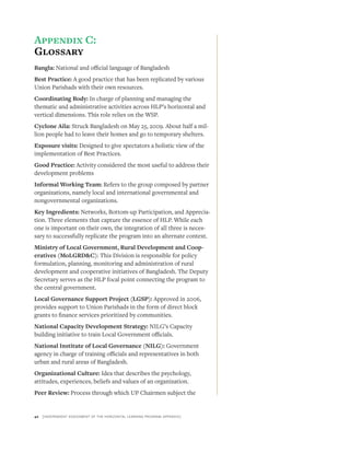 World Bank - Horizontal Learning Program - Bangladesh | PDF