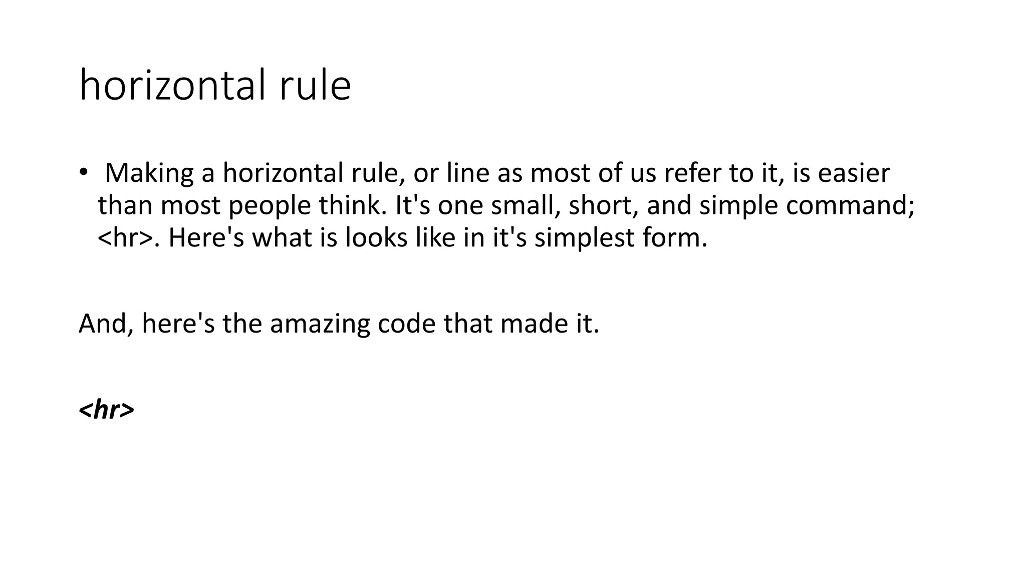 Horizontal lines! | PPT