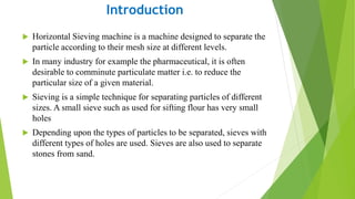 Horizontal sieving machine | PPT