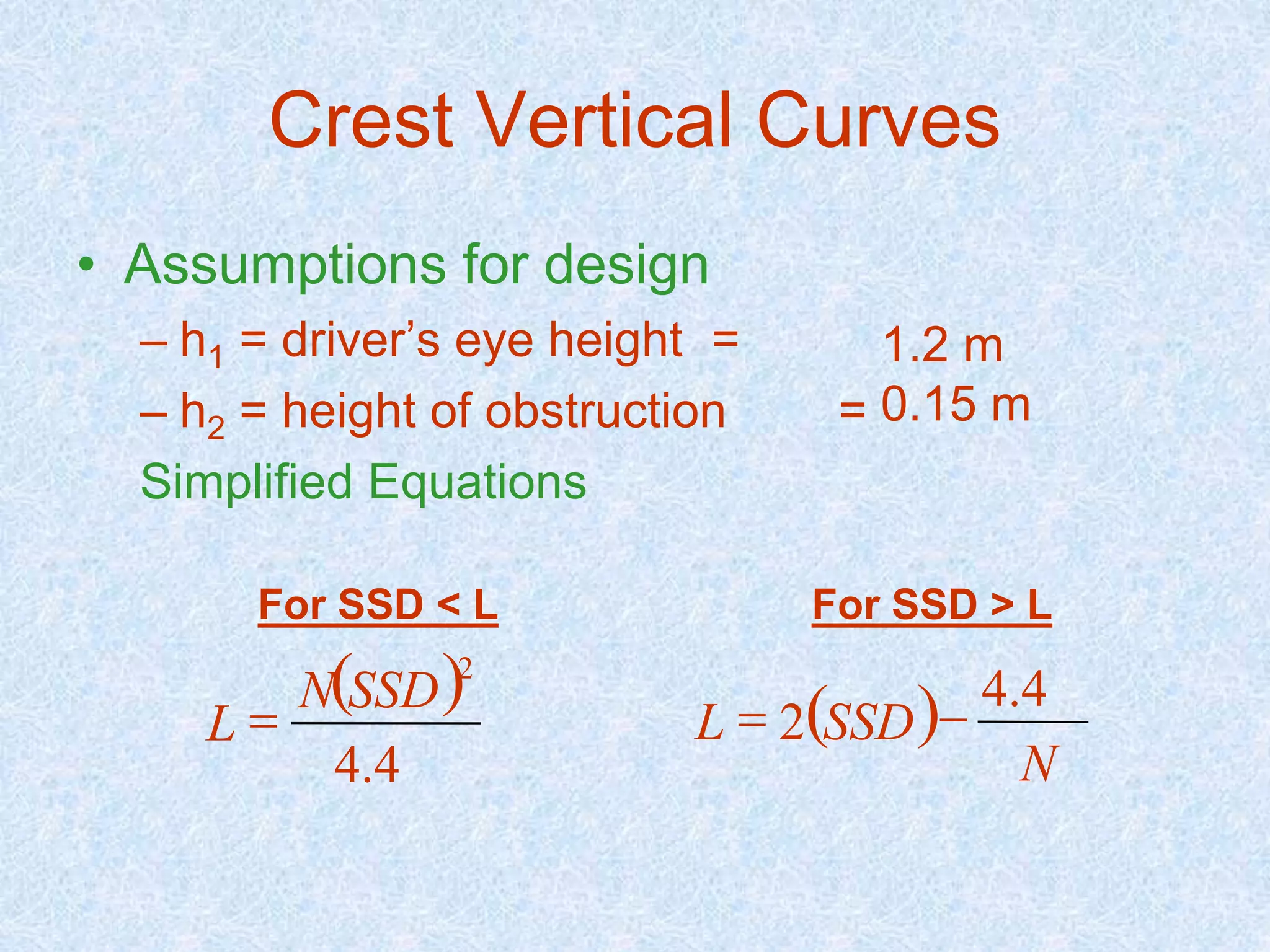 Geometric Design - Horizontal and vertical curves | PPT | Physics | Science