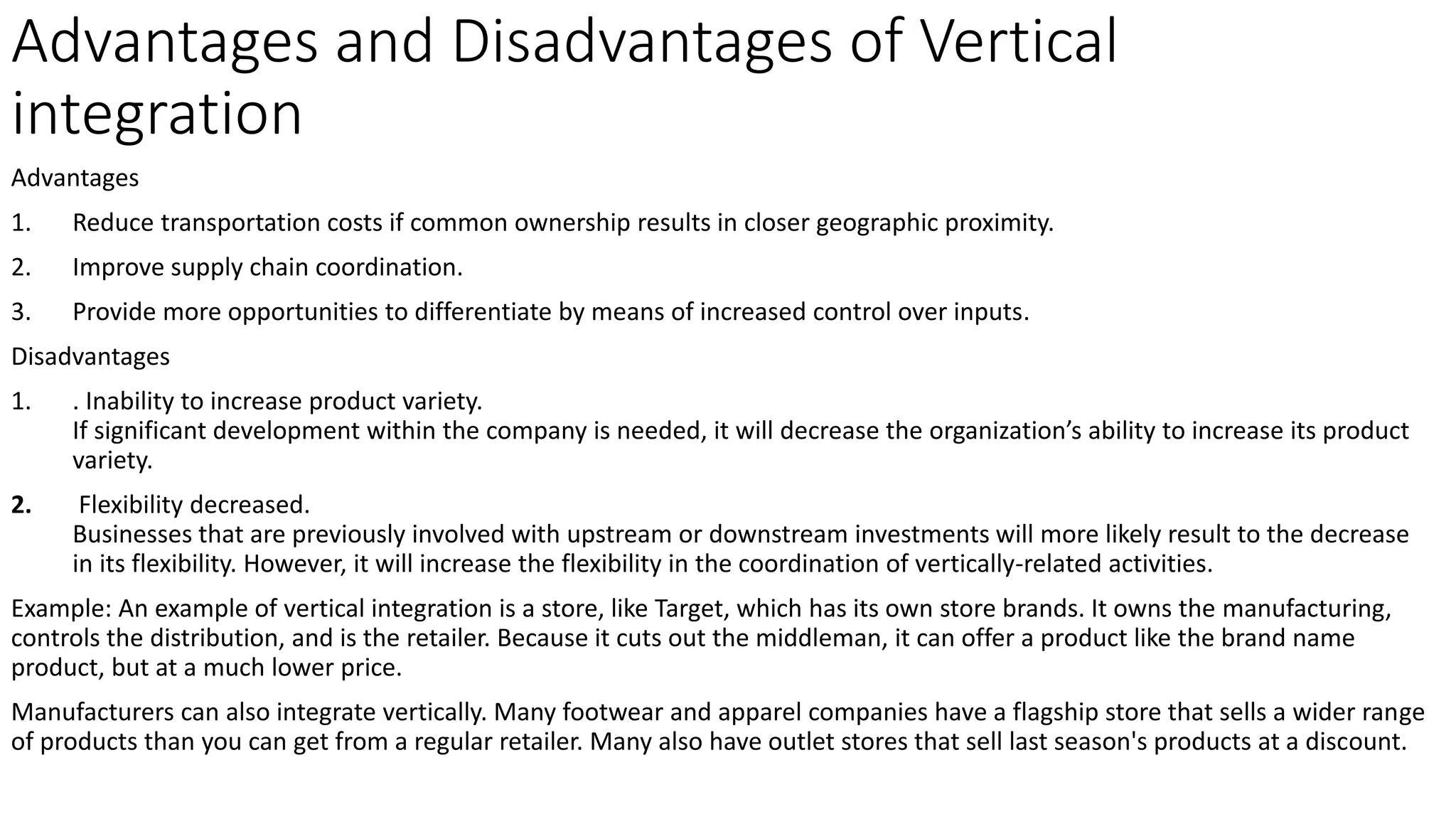 Horizontal & Vertical Integration | PPTX
