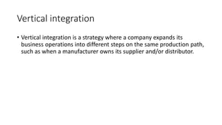 Horizontal & Vertical Integration | PPTX