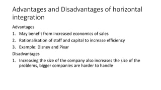 Horizontal & Vertical Integration | PPTX
