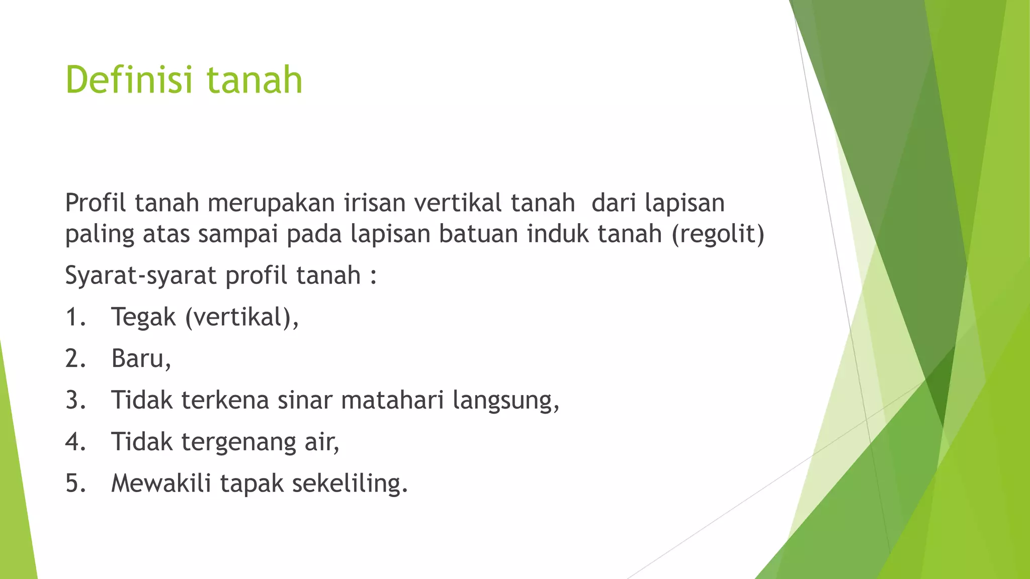 Horizon tanah | PPTX