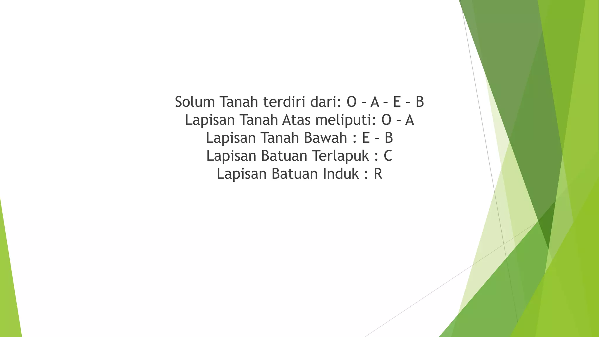 Horizon tanah | PPTX