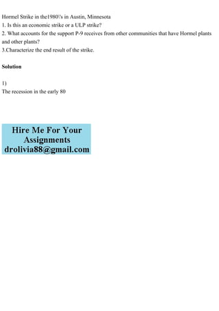 Hormel Strike in the1980s in Austin, Minnesota1. Is this an econ.pdf