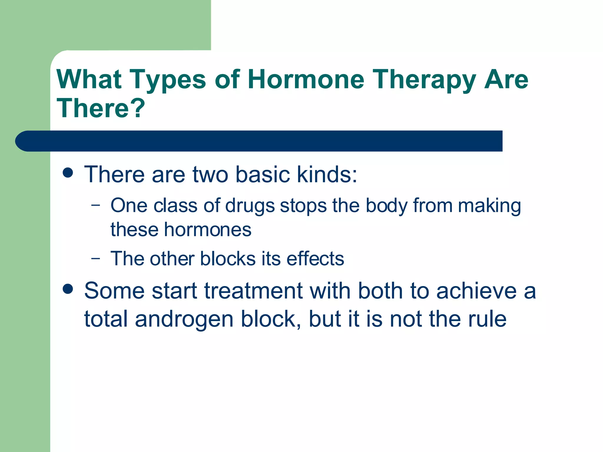 Hormonal Therapy In Prostate Cancer | PPT