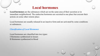 Hormonal cascade system involving hypothalamus | PPT