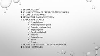 Hormonal cascade system involving hypothalamus | PPT