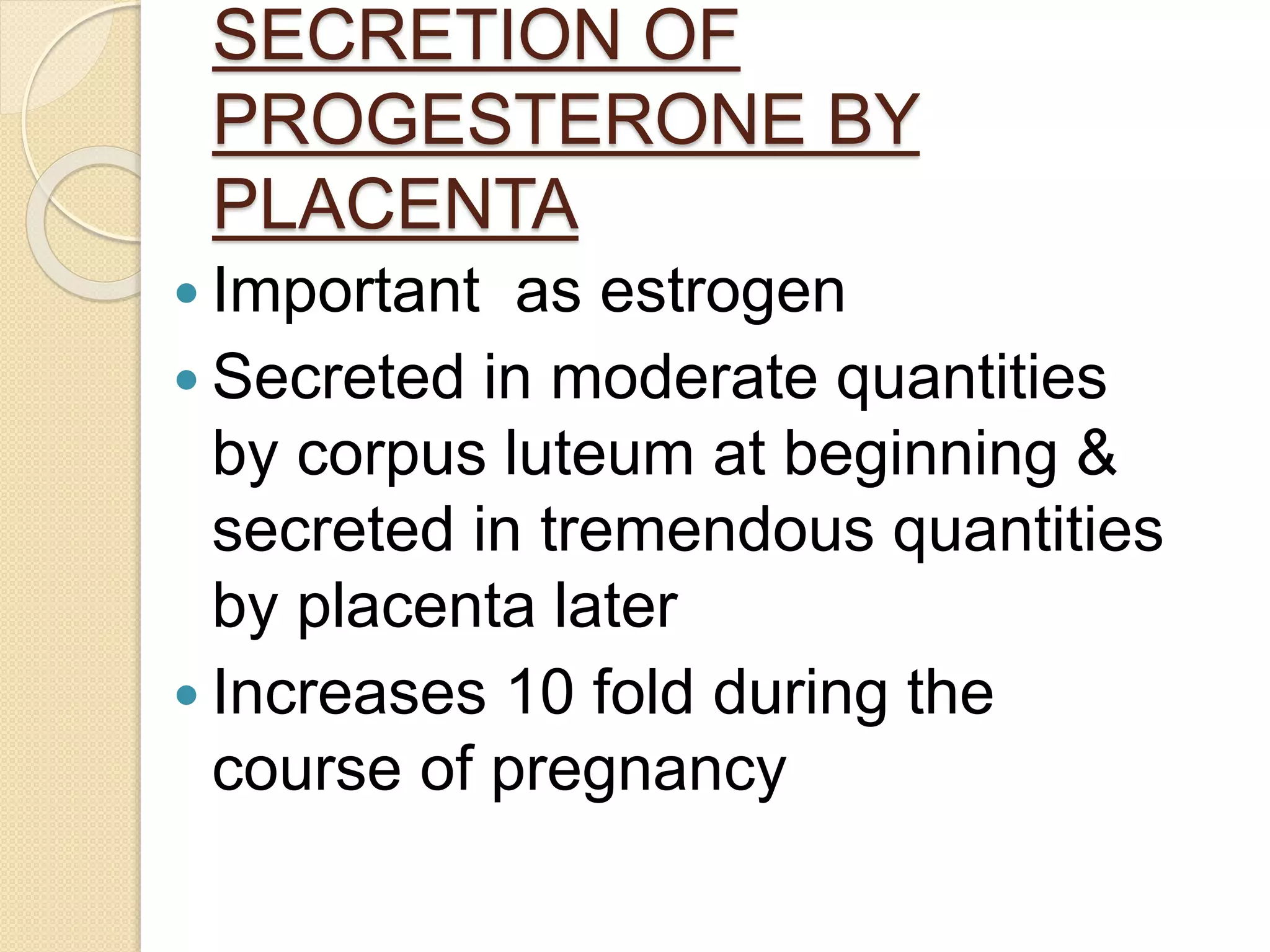 Hormonal changes in pregnancy | PPTX