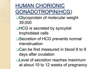 Hormonal changes in pregnancy | PPTX