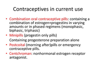 Hormonal contraception | PPTX