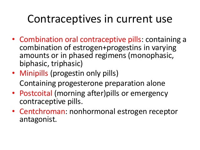 Hormonal contraception