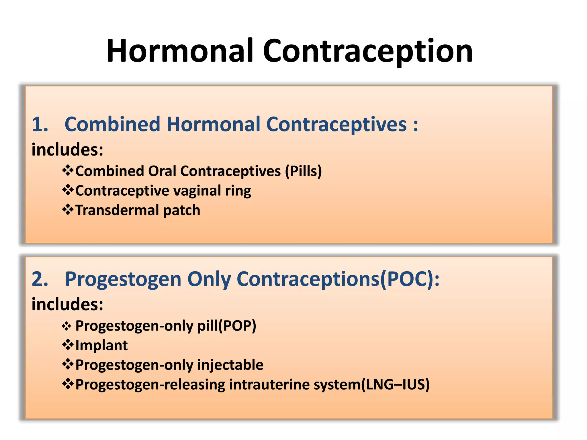 Hormonal contraception (Combined Hormonal Contraceptives) | PPTX