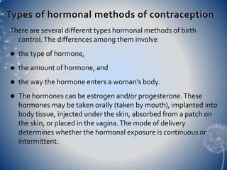 Hormonal contraceptives | PPTX