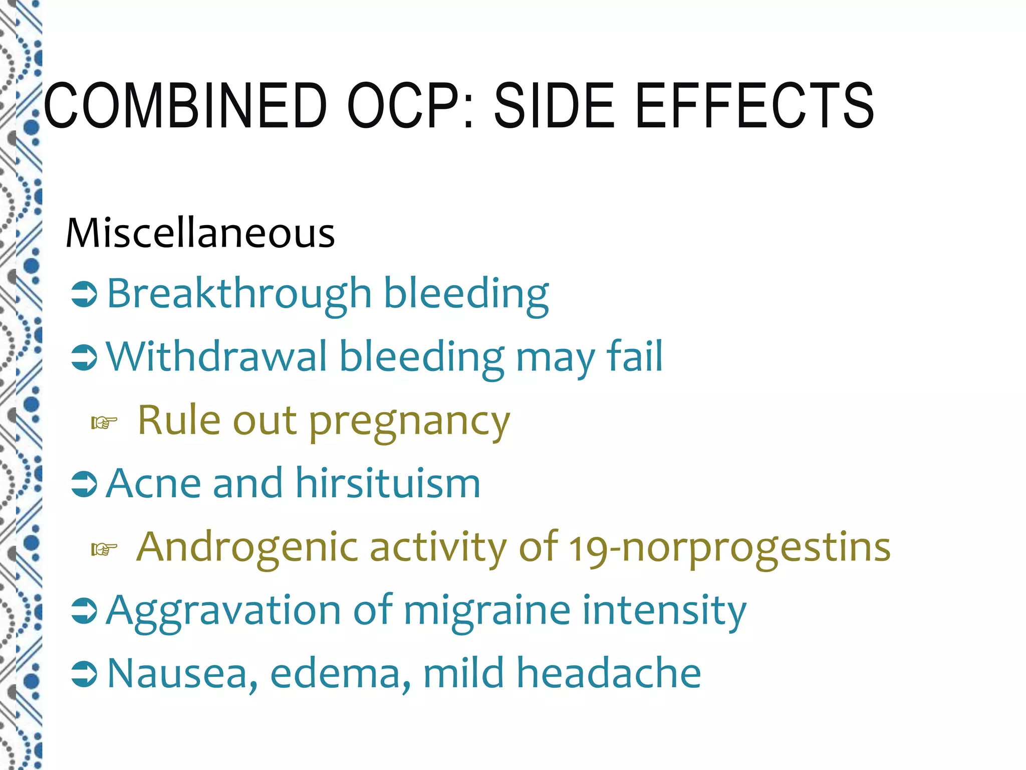 Hormonal contraceptives 1 | PPTX