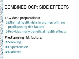 Hormonal contraceptives 1 | PPTX