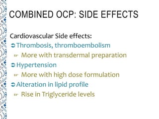 Hormonal contraceptives 1 | PPTX