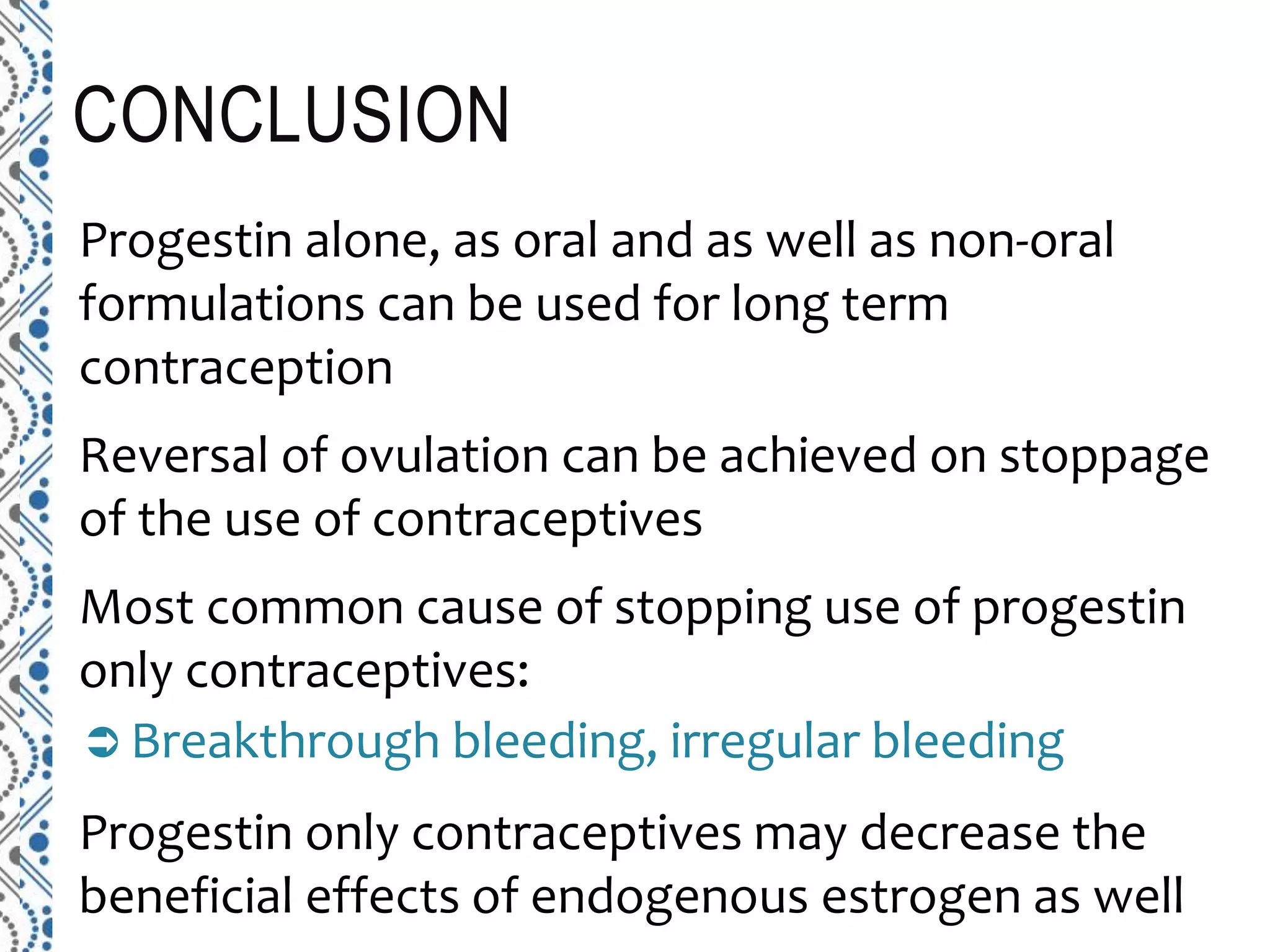 Hormonal contraceptives 2 | PPTX