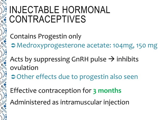Hormonal contraceptives 2 | PPTX