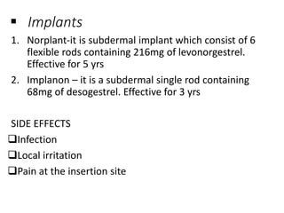 Hormonal contraceptives dr a g dhavalshankh | PPTX
