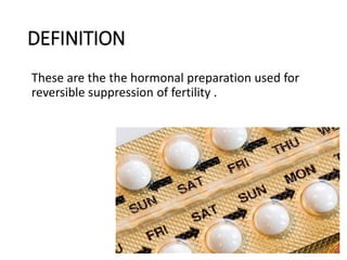 Hormonal contraceptives dr a g dhavalshankh | PPTX | Birth Control ...