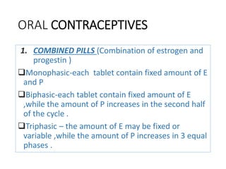 Hormonal contraceptives dr a g dhavalshankh | PPTX | Birth Control ...