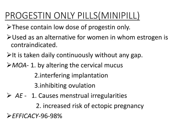 Hormonal Contraceptives Dr A G Dhavalshankh Pptx Birth Control