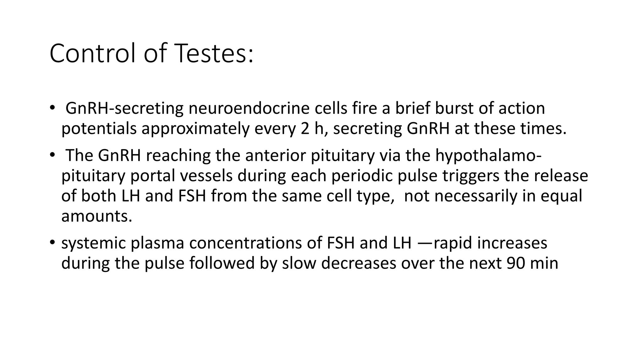 Hormonal Control In Male Reproductive Function Pptx