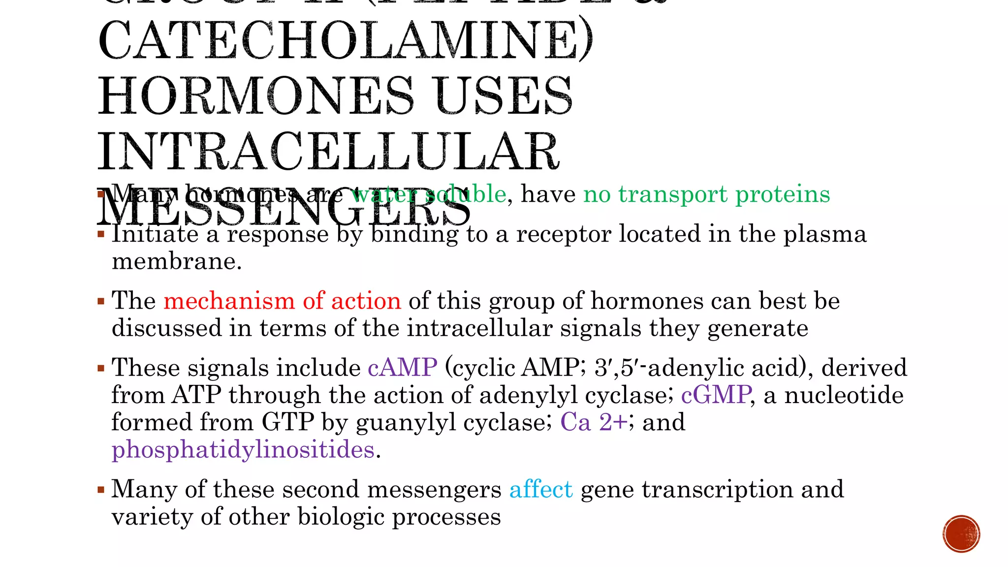 Hormonal control in transcription | PPTX