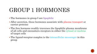 Hormonal control in transcription | PPTX