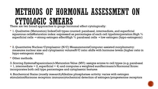 HORMONAL EVALUATION using cytopathological techniques | PPTX