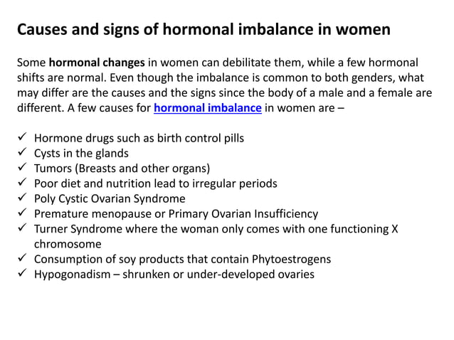 Hormonal Imbalance and It’s Natural Cure | PPT