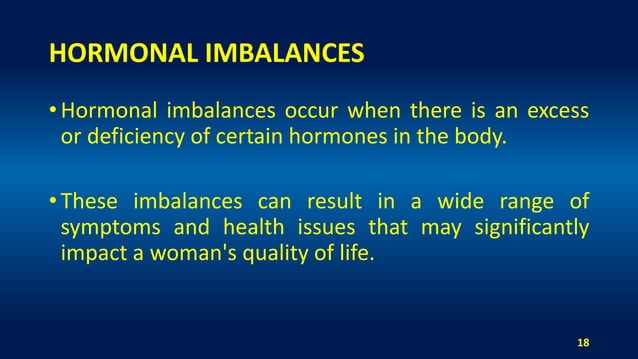 HORMONAL IMBALANCE IN WOMEN .pptx