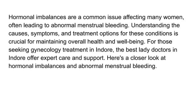 Hormonal Imbalances and Abnormal Menstrual Bleeding (1).pptx
