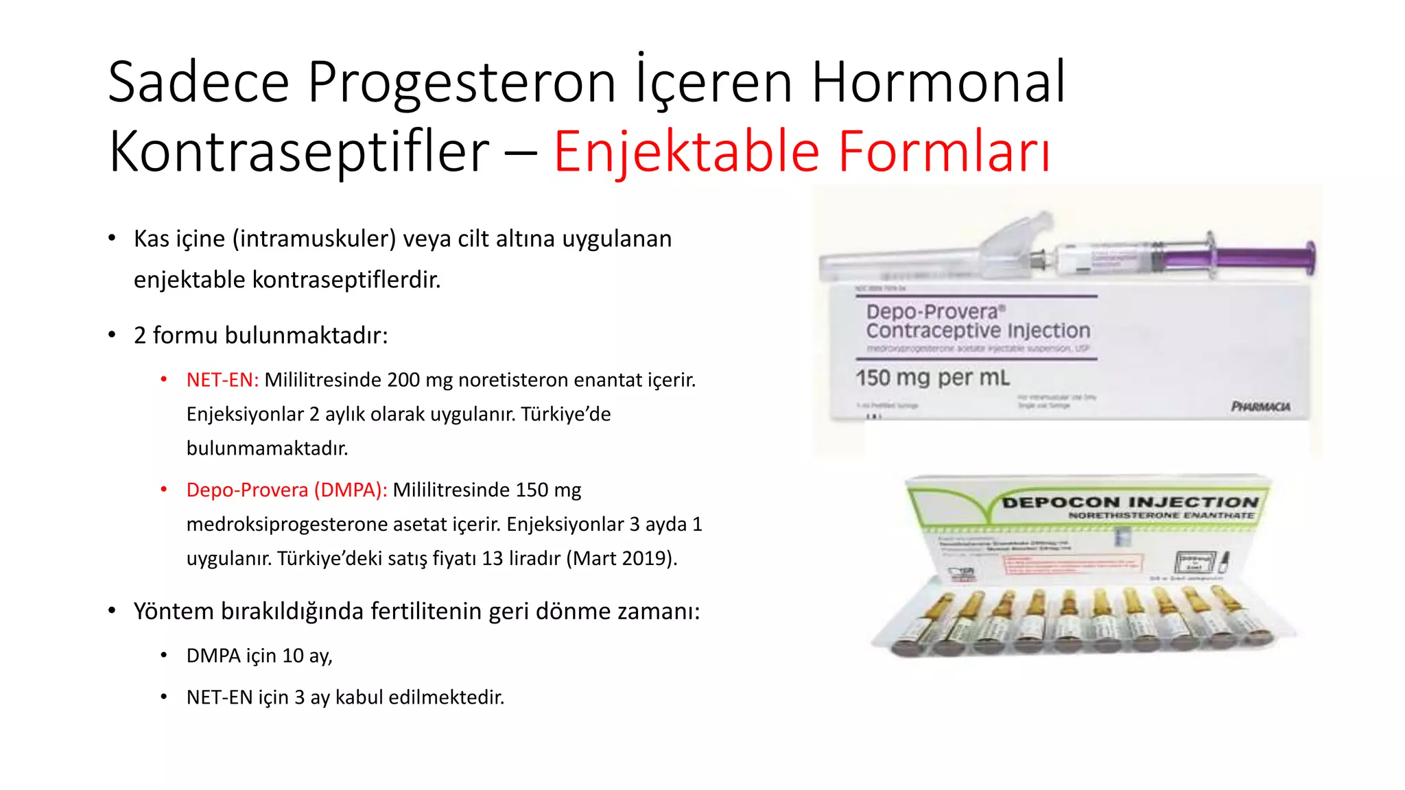 Sadece Progesteron İçeren Hormonal Kontraseptifler | PPTX